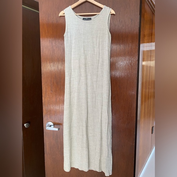 Carole Little | Dresses | Vintage Carole Little Linen Blend Crinkle Fabric Maxi Dress 9s Size 6 ...